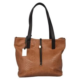 Florence Bags Leder-Schultertasche "Mirs" in Cognac - (B)26 x (H)31 x (T)15 cm - 75% | Damen-taschen