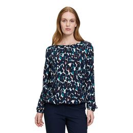 Betty Barclay Bluse in Dunkelblau/ Petrol/ Weiß - 65% | Größe 36 | Damen-blusen