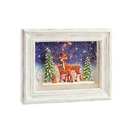 Marksljöd LED-Dekoobjekt "Reinhard" in Weiß - (B)24,5 x (H)19,5 cm - 12% | Wohndekoration