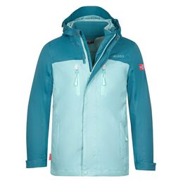 Trollkids 3in1-Funktionsjacke "Bryggen" in Türkis - 49% | Größe 104 | Kinderjacken