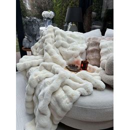 Elizabed Plaid in Creme - 58% | Größe 150x100 cm | Decken