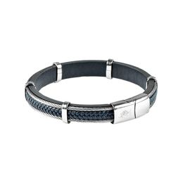 U.S. Polo Assn. Leder-Armband in Dunkelblau - 47% | Herren-schmuck