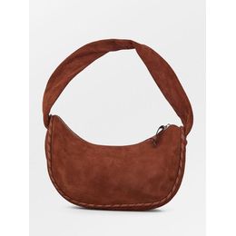 Becksöndergaard Becksöndergaard Leder-Schultertasche "Talia" in Hellbraun - (B)28 x (H)16 cm - 56% | Damen-taschen