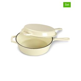 ECHTWERK 2tlg. Set: Topf mit Deckel in Creme - Ø 26,5 cm - 22% | Kochgeschirr