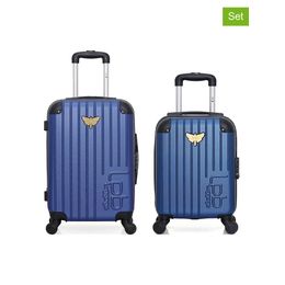 Les P'tites Bombes Les P ́tites Bombes 2tlg. Hardcase-Trolleyset in Blau - 69% | Damen-koffer-reisegepaeck