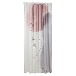 Sealskin Duschvorhang "Made" in Rosa/ Grau - (L)200 x (B)180 cm - 17% | Badtextilien