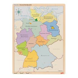 goki 98tlg. Schichtenpuzzle "Deutschland" - ab 5 Jahren - 30% | Gesellschaftsspiele