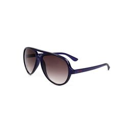 Sweet Years Unisex-Sonnenbrille in Dunkelblau/ Braun - 74% | Größe 58 | Brillen-herren