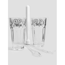 Homla 5tlg. Cocktail-Set ''Mojito'' in Schwarz/ Wei&szlig; - 13% | Gedeckter-tisch