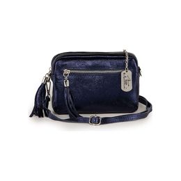 Anna Morellini Leder-Umhängetasche "Abriana" in Dunkelblau - (B)20 x (H)16 x (T)8 cm - 79% | Damen-taschen