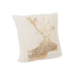 Bizzotto Kissen "Reindeer" in Creme - (L)45 x (B)45 cm - 10% | Dekokissen