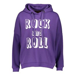 miss goodlife Hoodie "Rock and Roll" in Lila - 87% | Größe S | Damen-sweatshirts-jacken