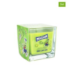 Haribo 2er-Set: Duftkerzen "Jumpy Apple'' in Grün - 2x 200 g - 12% | Kerzen-vasen