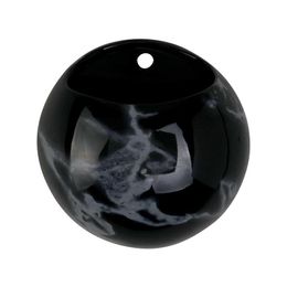 Present Time Wand-Blumentopf "Globe" in Schwarz - Ø 14,5 cm - 64% | Kerzen-vasen