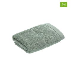 Esprit 6er-Set: Seiftücher ''Modern Solid'' in Grün - 51% | Größe 30x30 cm | Badtextilien