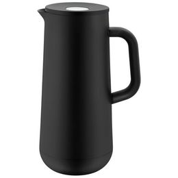 WMF Isolierkanne Impulse Tea, Schwarz, Metall, Kunststoff, Glas, 1 L, Ausgie&szlig;er, Glaskolben, abnehmbarer Deckel, Schraubverschluss, h&auml;lt warm, kalt, Kaffee & Tee, Kannen, Thermoskannen
