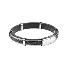 U.S. Polo Assn. Leder-Armband in Schwarz - 47% | Herren-schmuck