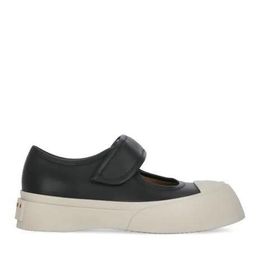 Marni Black Smooth Leather Sneakers - Gr. 40 (EU) - in Schwarz