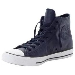 Sneaker Converse "CHUCK TAYLOR ALL STAR LEATHER", Herren, Gr. 42,5, blau (obsidian, obsidian, slacker blau), Leder, Schuhe Sneaker