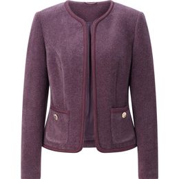 CRÉATION L Damen Blazer mit hochwertigem Woll-Anteil aubergine Größe 38