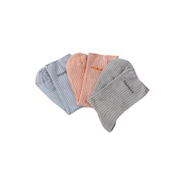 Socken HUGO UNDERWEAR "3P QS WASHED CC W", Damen, Gr. 35-38, bunt (open miscellaneous 960), Baumwollmischung, gestreift, elastisch, Socken, mit Markenschriftzug