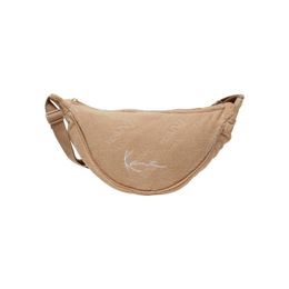 Umhängetasche Karl Kani "Karl Kani Unisex KA242-021-1 Signature Frottee Shoulder Bag", Damen, Gr. onesize, sand, Baumwolle, Taschen