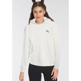 Kapuzensweatshirt Puma "BETTER ESSENTIALS HOODIE FL", Damen, Gr. XL, transparent (no color), Fleece, Obermaterial: 100% Baumwolle, bedruckt, comfort fit normal, Sweatshirts