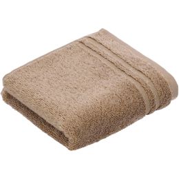Gästehandtücher Vossen "Vienna Style Supersoft", braun (camel), B:30cm L:50cm, Walkfrottee, Baumwolle, Handtücher, im Set, supersoft Baumwolle