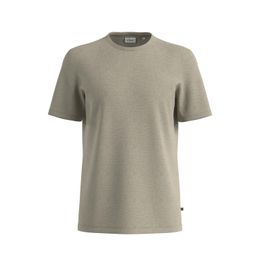 T-Shirt s.Oliver, Herren, Gr. M, forest grün, Piqué, Obermaterial: 50% Baumwolle, 44% Polyester, 6% Leinen, normal normal, Rundhals, Shirts