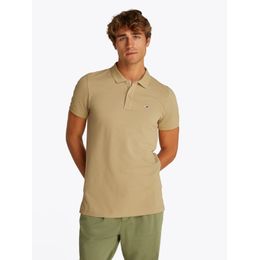Poloshirt Tommy Jeans "TJM SLIM PLACKET POLO EXT", Herren, Gr. XL, beige (relic tan), Piqué, Obermaterial: 100% Baumwolle, slim fit, Shirts