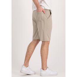 Sweatshorts Alpha Industries "Jersey Short", Herren, Gr. 3XL, N-Gr, beige (vintage sand), angeraute Sweatware, Obermaterial: 100% Baumwolle, bedruckt, schmal, Hosen Sweatshorts