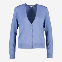 Tom Tailor Blaue Strickjacke mit V-Ausschnitt