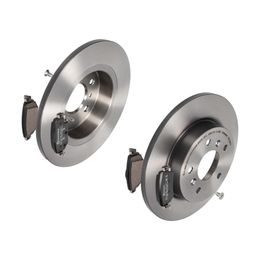 Brembo Bremsensatz-Hinterachse COATED DISC LINE / STANDARD IJDTIDKI76 Bremsensatz, Scheibenbremse hinten rechts links voll 290mm f&uuml;r RENAULT NISSAN (D