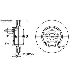 ATE Bremsensatz-Vorderachse IJF141C151 Bremsensatz, Scheibenbremse vorne rechts links bel&uuml;ftet 296mm f&uuml;r LEXUS 04465-53040 04465-53020 43512-30310
