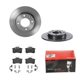 Brembo Bremsensatz, Scheibenbremse hinten rechts links voll 247mm für SKODA VW SEAT PEUGEOT (FAW) RELY (SVW) AUDI LANCIA DS RENAULT ROEWE (SAIC) ZHONG