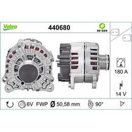 Valeo Generator REMANUFACTURED PREMIUM 14V 180A f&uuml;r AUDI PORSCHE 59903018RX 059903018Q 059903017P 440680