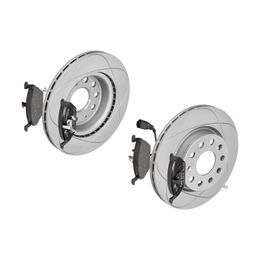 ATE Bremsensatz-Vorderachse PowerDisc / Standard Bremsensatz, Scheibenbremse vorne rechts links bel&uuml;ftet 280mm f&uuml;r SKODA SEAT VAG 1K0615301AC JZW69815