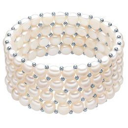 Valero Pearls Armband Damen Gr&ouml;&szlig;e One Size silber / perlwei&szlig;