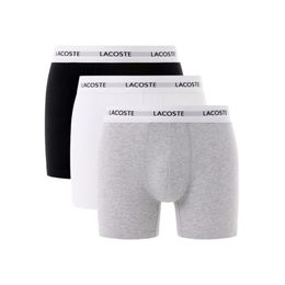 Lacoste Boxershorts Herren Gr&ouml;&szlig;e M graumeliert / schwarzmeliert / wei&szlig;