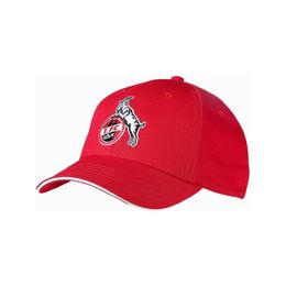 Fu&szlig;ballverein 1. FC K&ouml;ln Cap "Cap Basic Logo" in Rot | Gr.: onesize