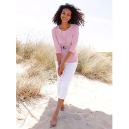 WITT WEIDEN 3/4-Arm-Shirt in rosé + ecru | Gr.: 40