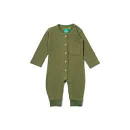 Little Green Radicals Bio-Waffel-Baumwoll-Strampelanzug in Grün | Gr.: 12-18 MONATE