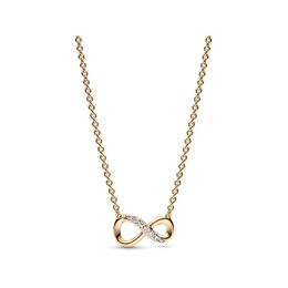 Pandora Damen-Halskette Funkelnde Unendlichkeit Goldfarben | Gr.: onesize