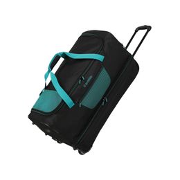 Travelite Basics - Rollenreisetasche 98/119L 70 cm erw. (schwarz/petrol) in schwarz/petrol | Gr.: onesize