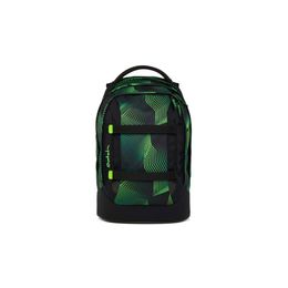 Satch pack Schulrucksack Seismic Green schwarz | Gr.: onesize