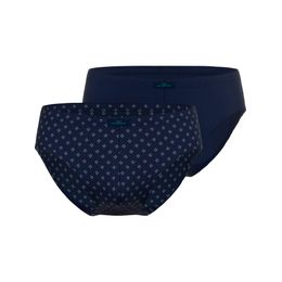 Götzburg Götzburg Baumwolle, Single-Jersey Slip 2er-Pack in marine | Gr.: 6