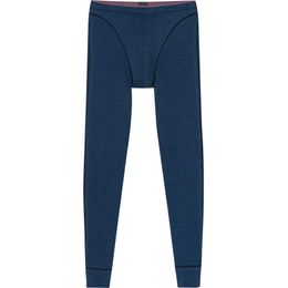 Schiesser 95/5 Baumwolle, Single-Jersey Unterhose, lang in blau | Gr.: 6