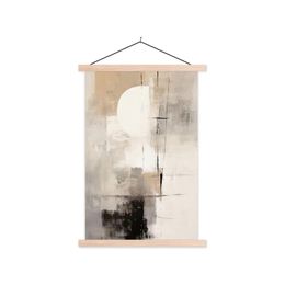 MuchoWow Lehrtafel / Wandbehang Grau | Gr.: 90 x 60 cm