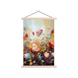 MuchoWow Poster mit Leiste Blumenmeer | Gr.: 60 x 40 cm