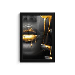 MuchoWow Poster mit Leiste Gold | Gr.: 20 x 30 cm